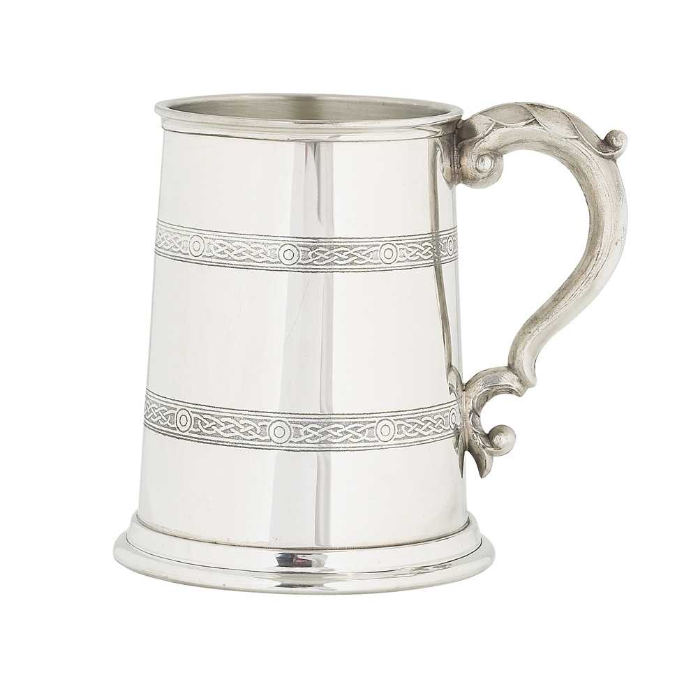 Celtic Pint Pewter Tankard - The Sgian Dubh Company